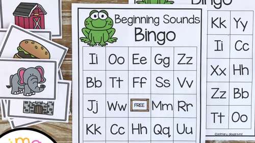 Beginning Sounds Letter Bingo | Alphabet Game | 30 Unique Cards ...