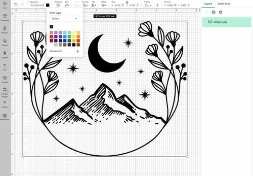 Mountain Boho Wildflowers SVG by BlackSnowShopTH | TPT