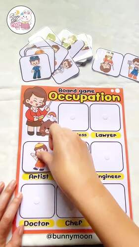 Flash cards job vocabulary by Bunnymoon | TPT