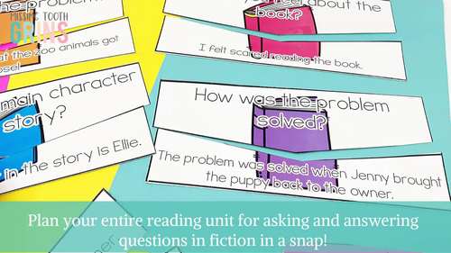 Asking and Answering Questions in Fiction Reading Unit RL.1.1 | TPT