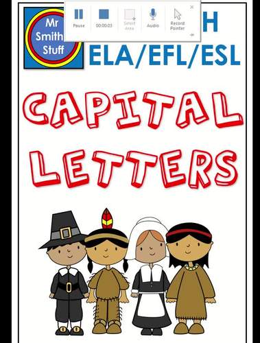 English - Punctuation - Capital Letters by Mr Smith's Stuff | TPT