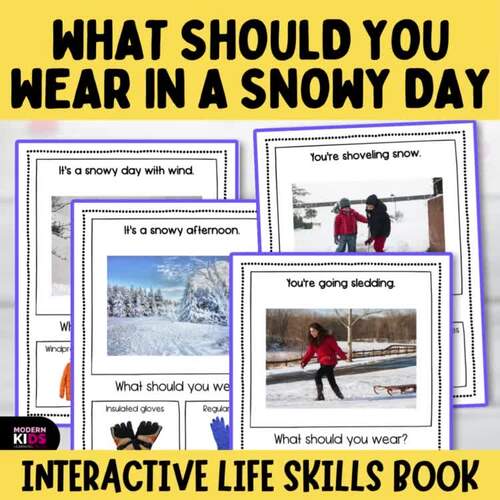 What Should You Wear on a Snowy Day: Autism Kids Interactive Life ...