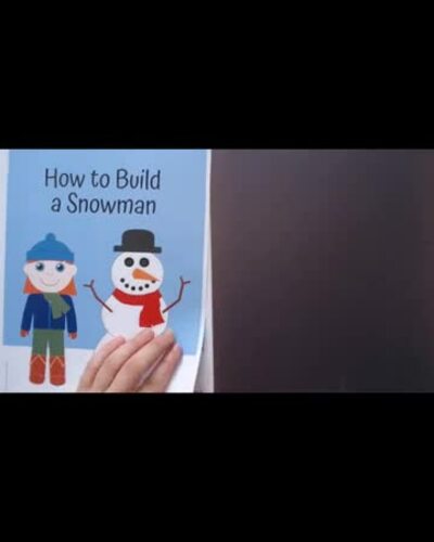 Sequencing Story Booklet and Craft - How to Build A Snowman | TPT