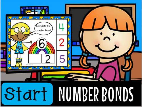 Number bond powerpoint game with reward stickers | TPT