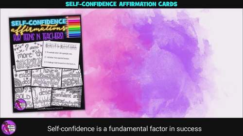 Don’t Stress the Test Self-Confidence Affirmation Coloring Cards ...