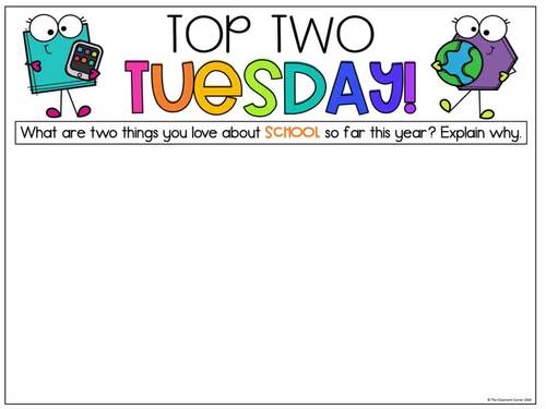 Distance Learning Daily Writing Prompts for September by The Classroom ...