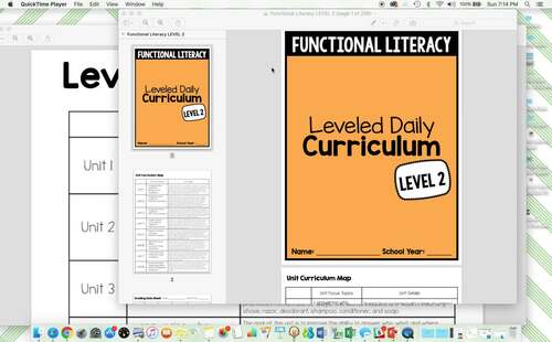 Functional Literacy Leveled Daily Curriculum {LEVEL 2} by The Autism Helper