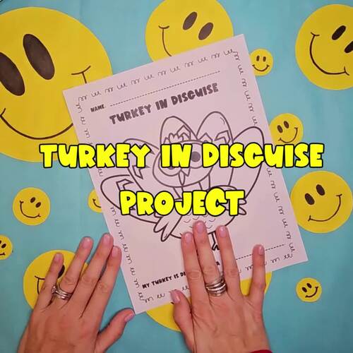 Turkey In Disguise Project - Art - Writing - Thanksgiving - Fall Themed