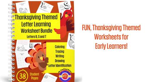Thanksgiving Themed Worksheet Bundle | Early Learning by My Teaching ...