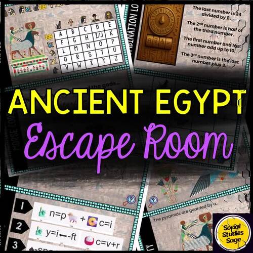 Ancient Egypt Escape Room for Kids - Classroom Party - Egypt Escape ...