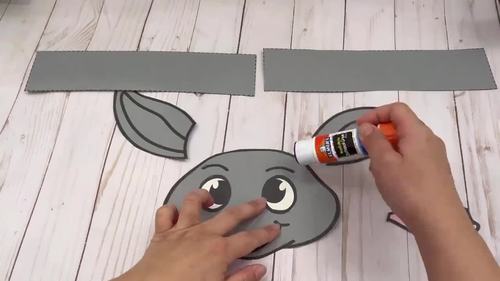 Kangaroo Hat, Kangaroo Headband Craft, Zoo Animal Hats by Liv and Leb