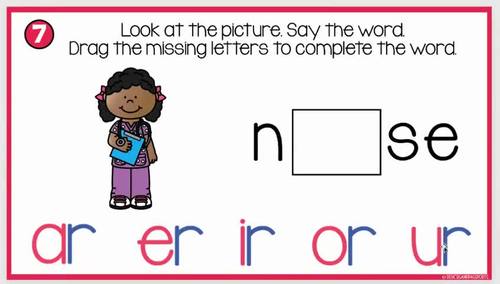 Digital R Controlled Vowels Game Practice {Bossy R Practice} | TPT