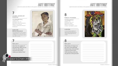 Art History Bellwork, Printable Workbook PDF, Middle School, High ...