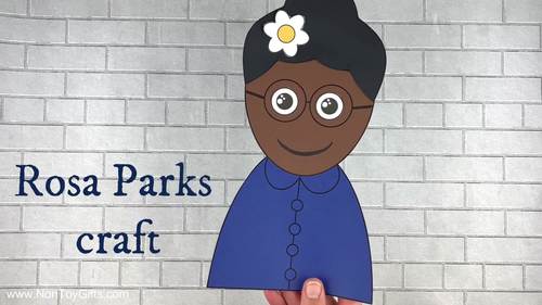 Rosa Parks Craft - Black Month History - Women's History by Non-Toy Gifts