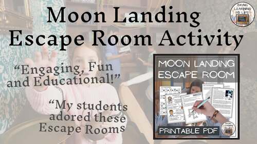 Apollo 11 Moon Landing Escape Room | Social Studies & History Activity