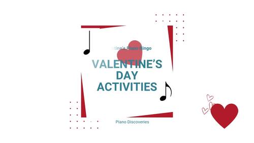 Valentine's Piano Bingo by Piano Discoveries | TPT