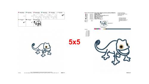 Pascal Tangled Applique Embroidery Design - Instant Download by Aneta H