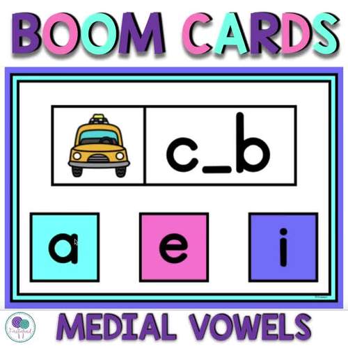 Boom Cards Middle Sounds by Firstieland | TPT