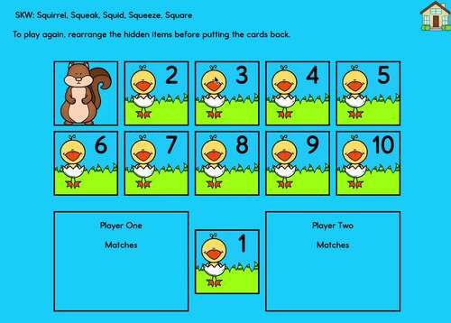 Digital Spring Articulation Memory Game - Complex Clusters | TPT