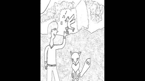 It's a Colorful Life, Cartoon Characters Having Fun, Coloring Book for ...