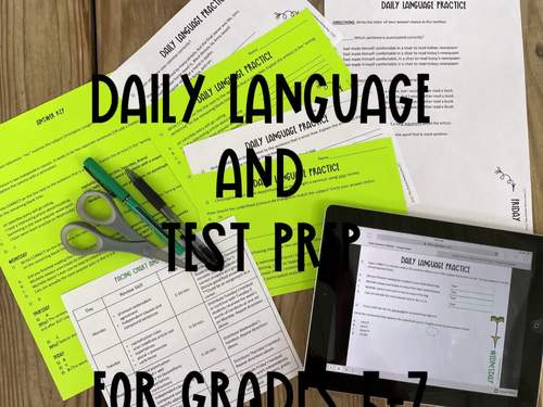 Daily Language Spiral Review and Test Prep Week 6 by TheRoomMom | TPT