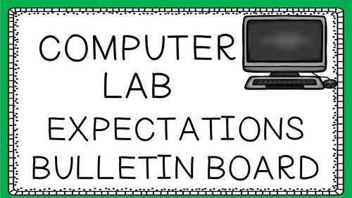 Computer Lab Rules for Primary Students by Learning in an Hour | TPT