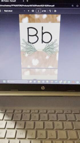 ABC Posters | Classroom Decor | 4 Sets| Deer, Fawn Print| Neutrals