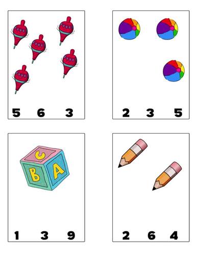 Counting to 7 Math Task cards Special Education-Task Boxes-IEP goals