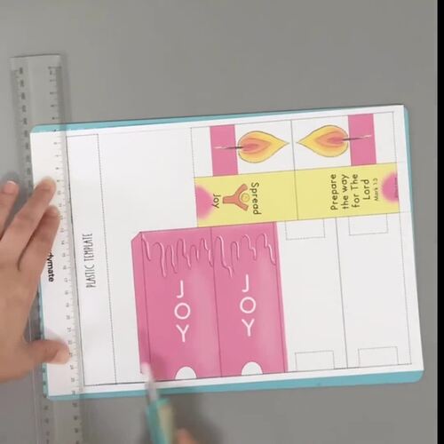 Gaudete Sunday Joy Candle Interactive Craft Colouring Printable Advent ...