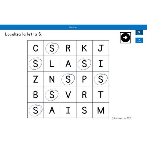 Cartilla fonética - Lectoescritura - Leer y escribir con la letra S ...