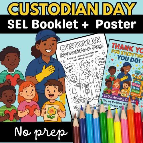 Custodian Appreciation Day Activity | Printable Booklet, Crafts ...