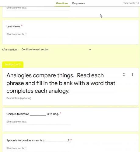 #1 Compare Using Analogies - Self Grading Digital Form Activity Digital ...