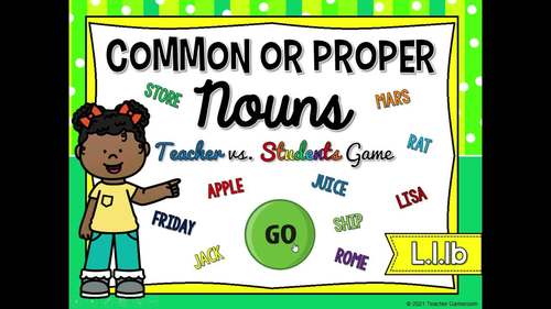 Common and Proper Nouns Powerpoint Game | Parts of Speech | Digital ...