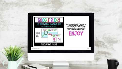 Digital Colours & Shapes Scavenger Hunt - Autism, Speech Therapy & Sped