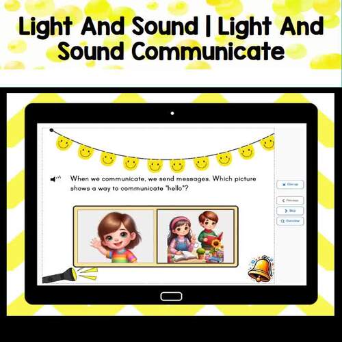 Light and Sound Explorers How We Communicate! | Boom Cards Digital Resource
