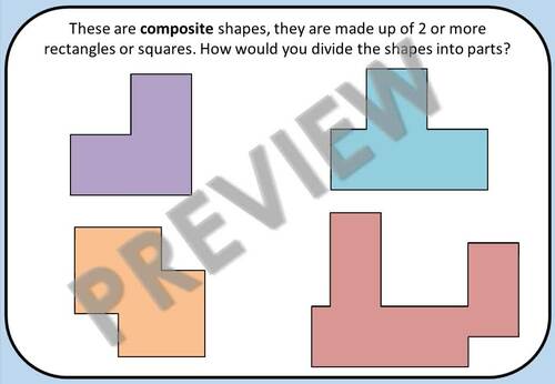 Perimeter & Area of Composite Figures - 2 PPT Files & PDF Tests ...