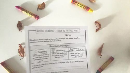 Fall Reading Comprehension Passages No Prep Fiction & Nonfiction Back ...