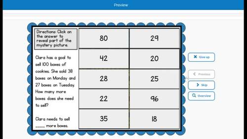 Multi-step Addition and Subtraction Word Problems Digital Mystery ...