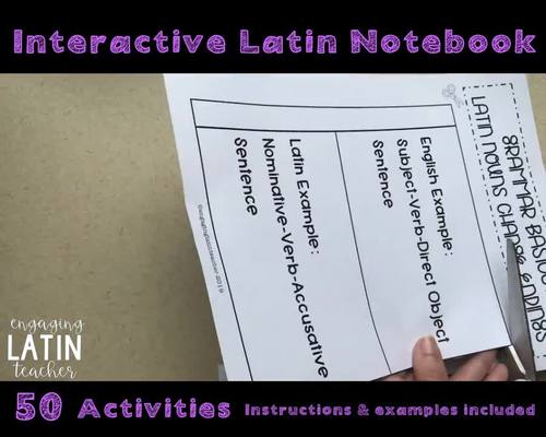 Latin Interactive Notebook by Amy Skillicorn | TPT