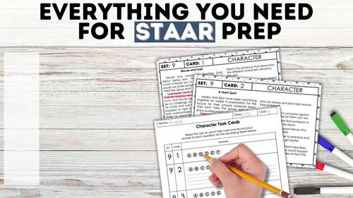 STAAR Character Traits Short Story Task Cards Fun Activities Story Plot ...