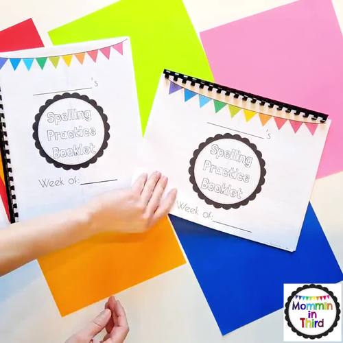 Weekly Spelling Booklet - Spelling Words Practice - Word Work | TPT