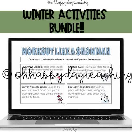 Winter Activities Bundle | Winter Games | Winter Themed Activities