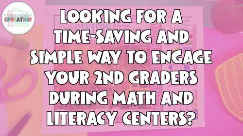 Second Grade September Centers | ELA & Math Centers Printable | Volume 2