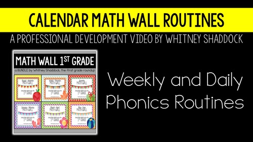 Calendar Math Wall Model Lesson VIDEO | TpT
