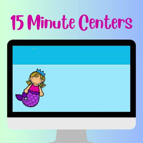 Under The Sea Themed 15 Minute Centers Timer PPT by Roses Are Red