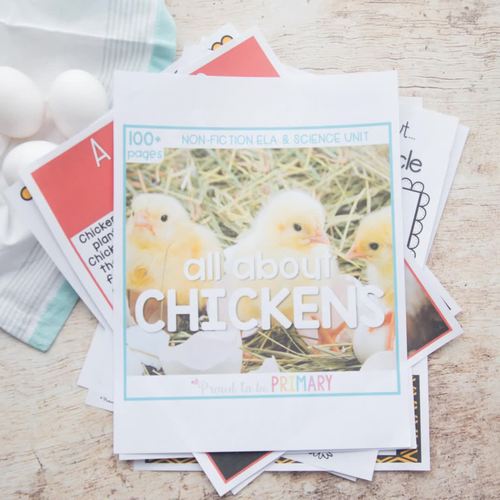 Chicken Spring Science Unit - Reading & Writing Activities - Life Cycle ...
