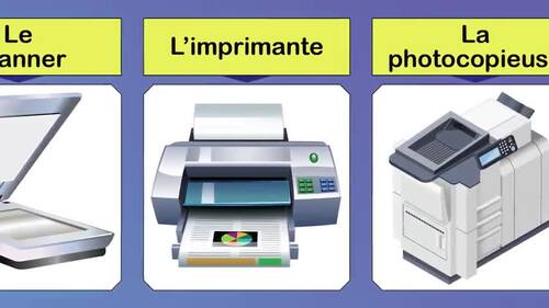 " FRENCH " DEVICES Vocabulary Large Posters, (LES APPAREILS)- 49 Noms ...