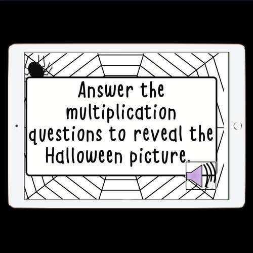 5s and 10s multiplication Halloween puzzle reveal Boom cards | TPT