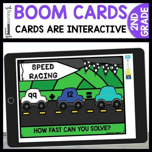2 Digit Addition Math fluency using Boom Cards | TPT