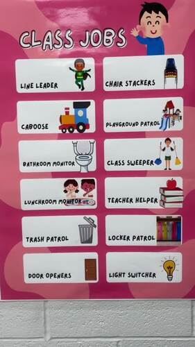 Classroom Jobs Poster: Colorful and Organized by Shelisia Johnson